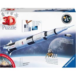 Ravensburger 3D-Puzzle Apollo Saturn V Rakete, 440 Puzzleteile, Made in Europe; FSC®- schützt Wald - weltweit, bunt