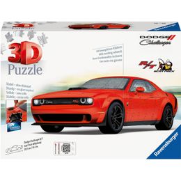 Ravensburger 3D-Puzzle Dodge Challenger R/T Scat Pack Widebody, 108 Puzzleteile, Made in Europe; FSC®- schützt Wald - weltweit, orange