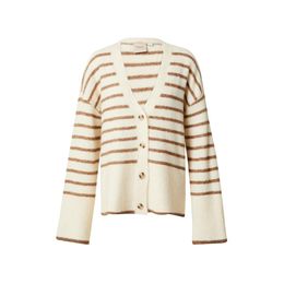 VILA ROUGE EDIT Strickjacke 'Allie' Damen Gr&ouml;&szlig;e XXL beige / braun