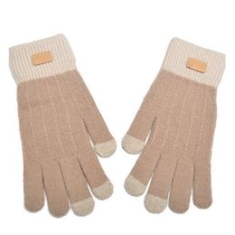 HYTIREBY Strickhandschuhe Winterhandschuhe Touchscreen Handschuhe Strick Fingerhandschuhe für Skifahren Radfahren und SMS