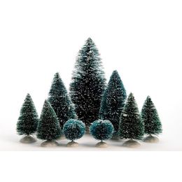 Kaemingk Künstlicher Weihnachtsbaum Bäume Kunstbäume mini Kiefer beschneit Winterlandschaft 9 tlg
