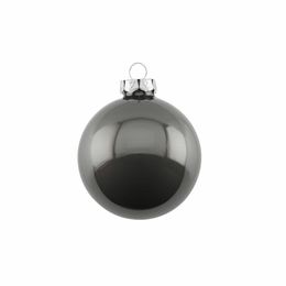 Giftcompany Weihnachtsbaumkugel Opal Dunkelgrau Ø 8 cm