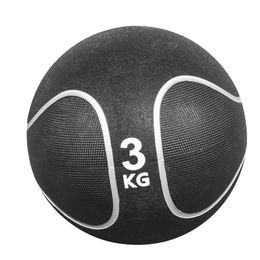 Gorilla Sports Medizinball Einzeln / Set, Ø 23 oder 29 cm, rutschfest, aus Gummi, Fitnessball, 3 KG