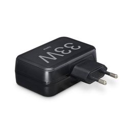 Hama Schnellladegerät 4 Ports, Qualcomm® 3.0, 4x USB A, 33 W, Schwarz USB-Ladegerät (1-tlg), schwarz