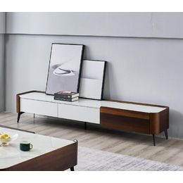 JVmoebel TV-Schrank Weiß RTV Lowboard Weiß Tisch Holz Modern Wohnzimmer Sideboard (1-St.