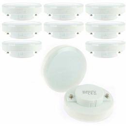 Arum Lighting - Los mit 10 LED-Lampen GX53 7W Äq. 50W Température de Couleur: Blanc neutre 4000K