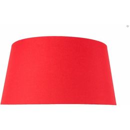 Licht-Erlebnisse - Lampenschirm für Stehlampe Pendelleuchte 60 cm rund konisch Rot Stoff Textil Schirm - Rot