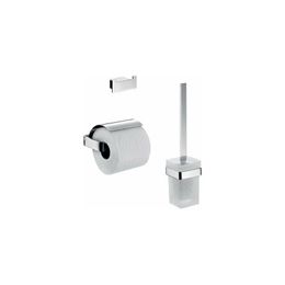 Loft WC-Set, Papierhalter mit Deckel, chrom, 059800100 - 059800100 - Emco