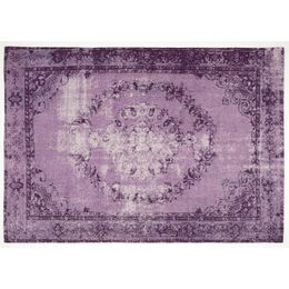 Faktorei Vintage-Orient-Teppich MEDAILLON, 200 x 300 cm, lila