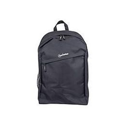 Manhattan Knappack Backpack 15.6", Black, LOW COST, Lightweight, Internal Laptop Sleeve, Accessories Pocket, Padded Adjustable Shoulder Straps, Water Bottle Holder, Three Year Warranty - Notebook-Rucksack