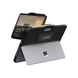 UAG Case for Microsoft Surface Go 3/Go 2/Go [10.5-inch] w/Handstrap - Scout Black - Hintere Abdeckung für Tablet - Schwarz - für Microsoft Surface Go, Go 2