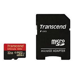 Transcend Ultimate series TS32GUSDHC10U1 - Flash-Speicherkarte - 32 GB - UHS Class 1 / Class10 - SDHC UHS-I