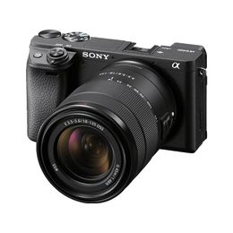 Sony Alpha 6400 Kit (ILCE-6400M) Systemkamera mit Objektiv 18-135 mm, 7,6 cm Display Touchscreen, WLAN