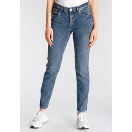 MAC Slim-fit-Jeans Slim Destroyed Leichte moderne Destroyed-Effekte, blau