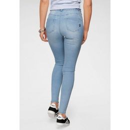 Arizona Skinny-fit-Jeans Ultra Stretch High Waist mit Shapingnähten, blau