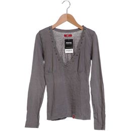 Esprit Damen Langarmshirt, grau, Gr. 32