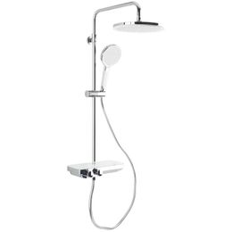 Bb Bäder Boutique - bb saugen Rain Duschsystem mit Thermostat 25,4 cm, weiß/chrom