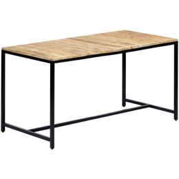 Esstisch Esszimmertisch - Küchentisch 140 x 70 x 75 cm Massives Raues Mangoholz BV602693 Bonnevie