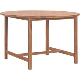 Garten-Esstisch Esszimmertisch - Gartentisch Ø110x75 cm Massivholz Teak BV821253 Bonnevie