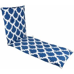 Spetebo Sonnenliegen Polsterauflage Sylt - 195 x 60 cm - Universal Kissen für Gartenliegen - Liegestuhl Auflage Deckchair Liegekissen Liegenauflage