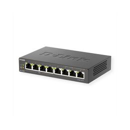 DLink D-Link DGS-1008P 8-Port Gigabit PoE+ Unmanaged Desktop Switch Netzwerk-Switch