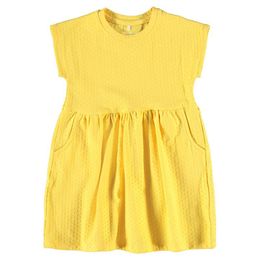 name it - Kurzarm-Kleid NMFDORTE in sunset gold, Gr.92