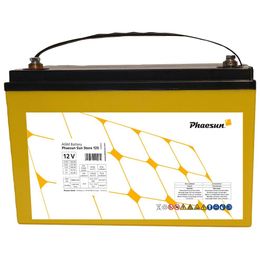 Phaesun Solar-Akkus "AGM Sun Store 125" Akkumulatoren Gr. 12 V 126000 mAh, gelb (gelb, schwarz) Solartechnik