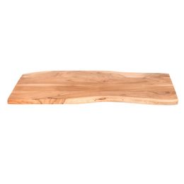 SAM® Tischplatte Baumkante Akazie Natur 100 x 40 cm CURTIS