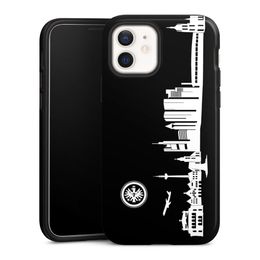 DeinDesign iPhone 12 mini Handy Panzer Handyh&uuml;lle robuste Outdoor H&uuml;lle Schutzh&uuml;lle gl&auml;nzend Eintracht Frankfurt Sge Skyline Tough Case