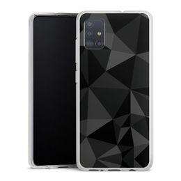 DeinDesign Galaxy A51 Handy Silikon H&uuml;lle Case transparent Handyh&uuml;lle Abstract Muster Geometric Silikon Case