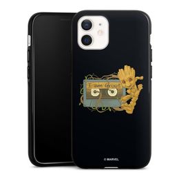 DeinDesign iPhone 12 mini Handy Silikon H&uuml;lle Case schwarz Handyh&uuml;lle Guardians Of The Galaxy Groot Marvel