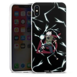 DeinDesign iPhone Xs Max Handy Silikon H&uuml;lle Case transparent Handyh&uuml;lle Naruto Shippuden Official Licensed Product Kakashi Silikon Case