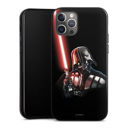 DeinDesign iPhone 12 Pro Handy Silikon H&uuml;lle Case schwarz Handyh&uuml;lle Merchandise Darth Vader Star Wars