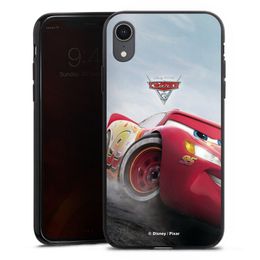 DeinDesign iPhone Xr Handy Silikon H&uuml;lle Case schwarz Handyh&uuml;lle Lightning Mcqueen 95 Official Licensed Product Cars