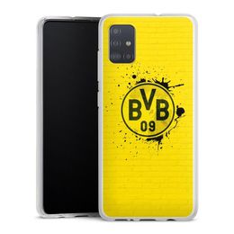 DeinDesign Galaxy A51 Handy Silikon H&uuml;lle Case transparent Handyh&uuml;lle Official Licensed Product Bvb Borussia Dortmund Silikon Case