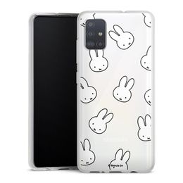 DeinDesign Galaxy A51 Handy Silikon H&uuml;lle Case transparent Handyh&uuml;lle Muster Miffy Transparent Silikon Case