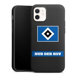 DeinDesign iPhone 12 mini Handy Premium Silikon H&uuml;lle Handyh&uuml;lle schwarz Case Hamburger Sv Statement Hsv Silikon Premium Case