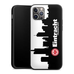 DeinDesign iPhone 12 Pro Handy Premium Silikon H&uuml;lle Handyh&uuml;lle schwarz Case Eintracht Frankfurt Sge Official Licensed Product Silikon Premium Case