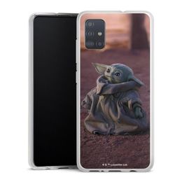 DeinDesign Galaxy A51 Handy Silikon H&uuml;lle Case transparent Handyh&uuml;lle The Child Star Wars Baby Yoda Silikon Case