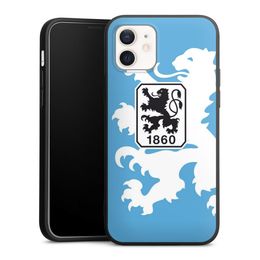 DeinDesign iPhone 12 Handy Premium Silikon H&uuml;lle Handyh&uuml;lle schwarz Case Coat Of Arms Tsv 1860 M&uuml;nchen Official Licensed Product Silikon Premium Case