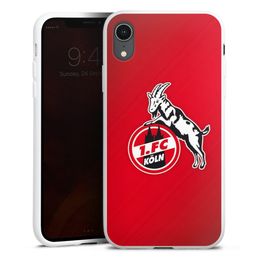 DeinDesign iPhone Xr Handy Silikon H&uuml;lle Case wei&szlig; Handyh&uuml;lle 1. Fc K&ouml;ln Effzeh Official Licensed Product Silikon Case