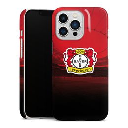 DeinDesign iPhone 13 Pro Handy Premium Case Smartphone Handyh&uuml;lle Schutzh&uuml;lle gl&auml;nzend Bayer 04 Leverkusen Official Licensed Product Stadium Premium Case