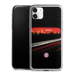 DeinDesign iPhone 11 Handy Slim Case Silikon Handyh&uuml;lle transparent H&uuml;lle extra d&uuml;nn Fcb Fc Bayern M&uuml;nchen Stadium Silikon Slim Case