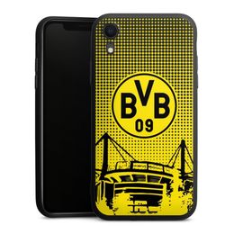 DeinDesign iPhone Xr Handy Premium Silikon H&uuml;lle Handyh&uuml;lle schwarz Case Bvb Stadium Borussia Dortmund Silikon Premium Case
