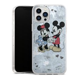 DeinDesign iPhone 13 Pro Max Handy Silikon H&uuml;lle Case transparent Handyh&uuml;lle Vintage Disney Silikon Case