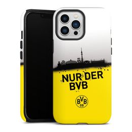 DeinDesign iPhone 13 Pro Max Handy Panzer Handyh&uuml;lle robuste Outdoor H&uuml;lle Schutzh&uuml;lle matt Borussia Dortmund Statement Bvb Tough Case