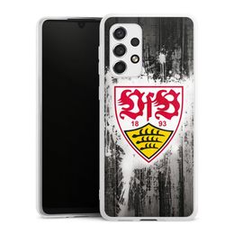 DeinDesign Galaxy A33 5G Handy Silikon H&uuml;lle Case transparent Handyh&uuml;lle Vfb Stuttgart Bundesliga Official Licensed Product Silikon Case