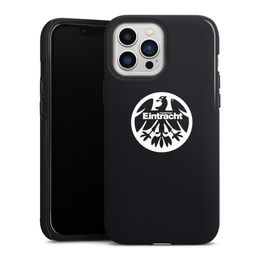 DeinDesign iPhone 13 Pro Max Handy Panzer Handyh&uuml;lle robuste Outdoor H&uuml;lle Schutzh&uuml;lle gl&auml;nzend Logo Eintracht Frankfurt Eagle Tough Case