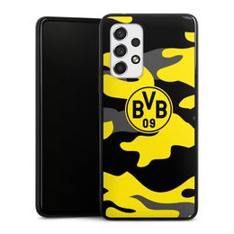DeinDesign Galaxy A53 5G Handy Silikon H&uuml;lle Case schwarz Handyh&uuml;lle Merchandise Bvb Borussia Dortmund