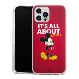 DeinDesign iPhone 13 Pro Max Handy Silikon H&uuml;lle Case transparent Handyh&uuml;lle Disney Official Licensed Product Mouse Silikon Case